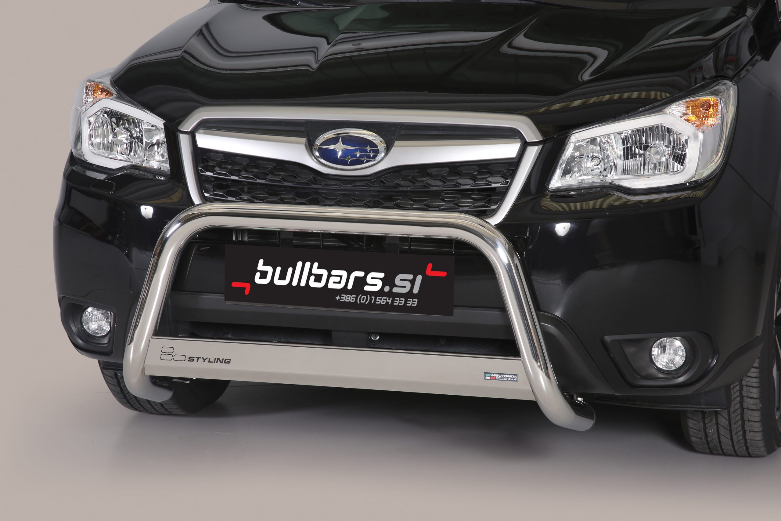 EU INOX bull bar fi63 - Subaru Forester (2013-2019) - Kogovšek Trzin