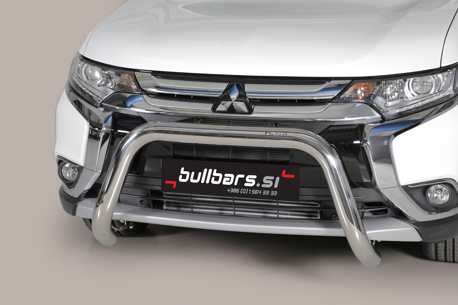 EU INOX bull bar fi76 - Mitsubishi Outlander (2015-2018) - Kogovšek Trzin