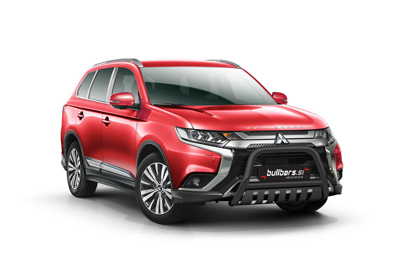 EU INOX bull bar fi70 z zaščitno ploščo - Mitsubishi Outlander (2018 ...