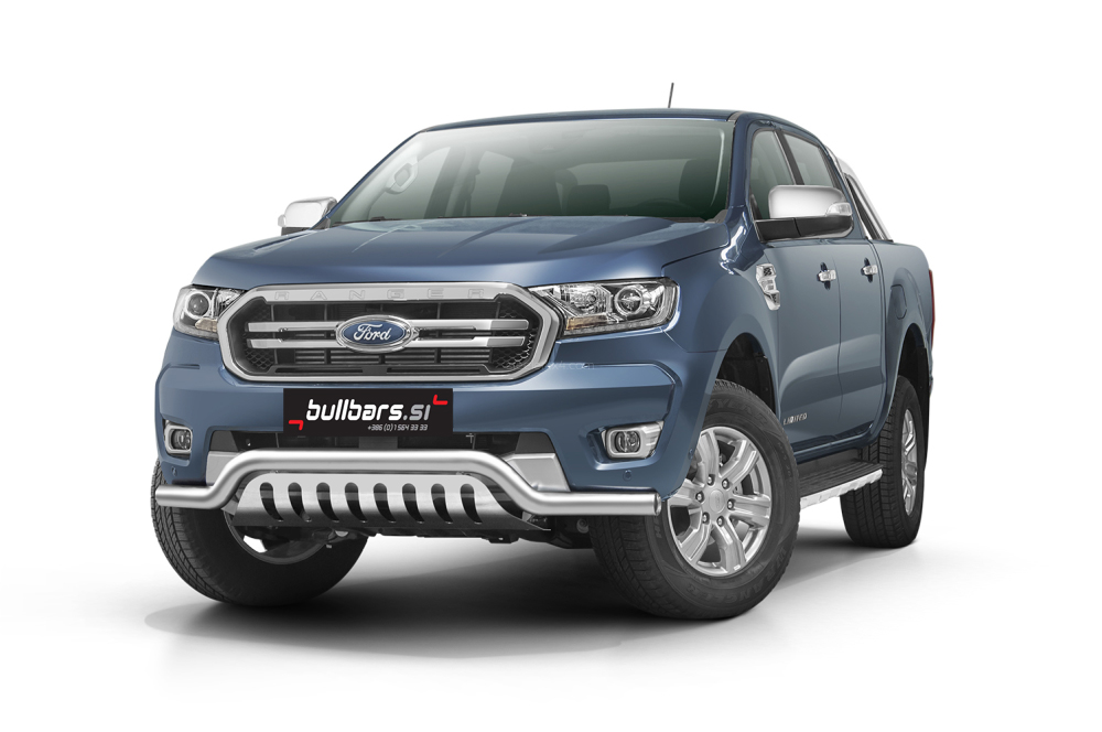 EU INOX bull bar spodaj s ploščo fi70 - Ford Ranger (2019-) - Kogovšek ...