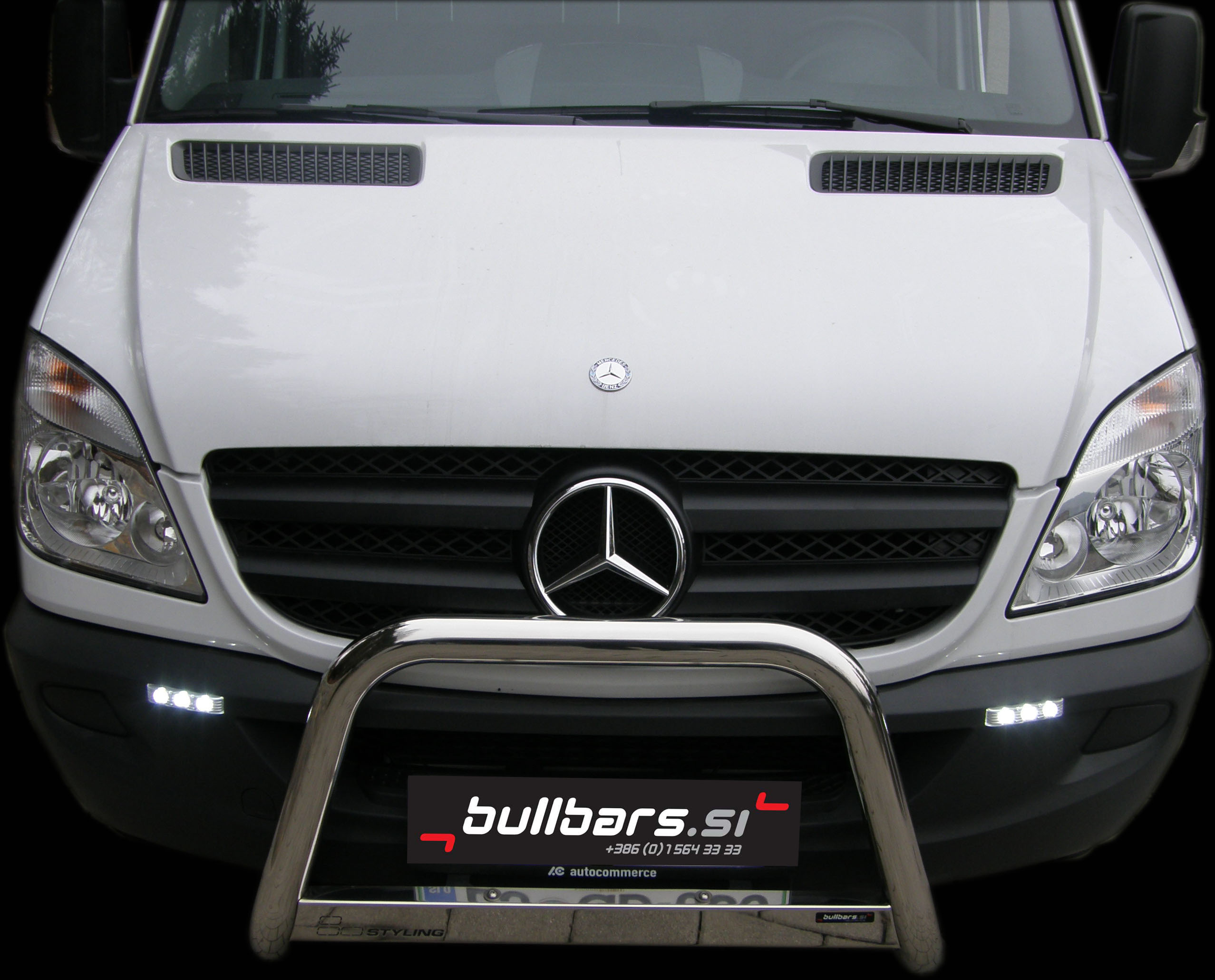 EU INOX bull bar fi63 - Mercedes Sprinter keson (2006-) - Kogovšek Trzin