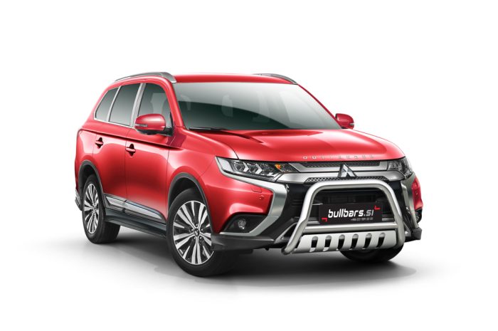EU INOX bull bar fi70 z zaščitno ploščo - Mitsubishi Outlander (2018 ...