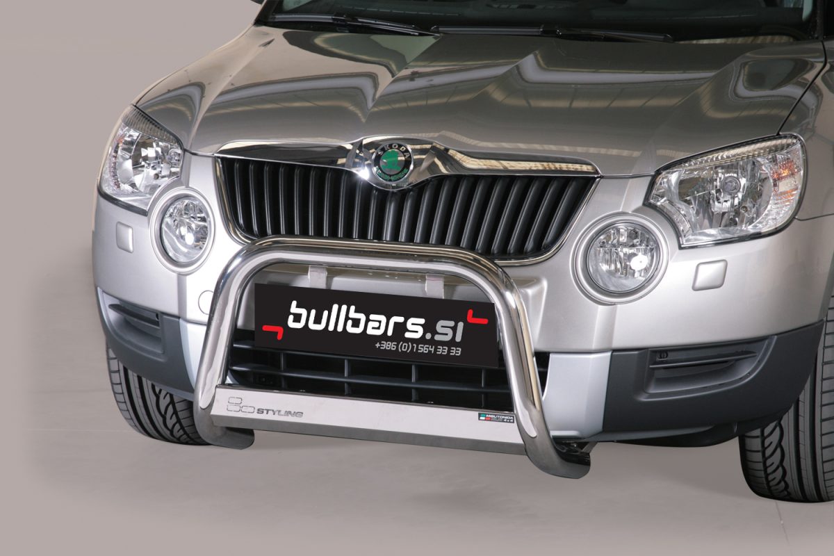 EU INOX bull bar fi63 - Škoda Yeti (2009-2014) - Kogovšek Trzin