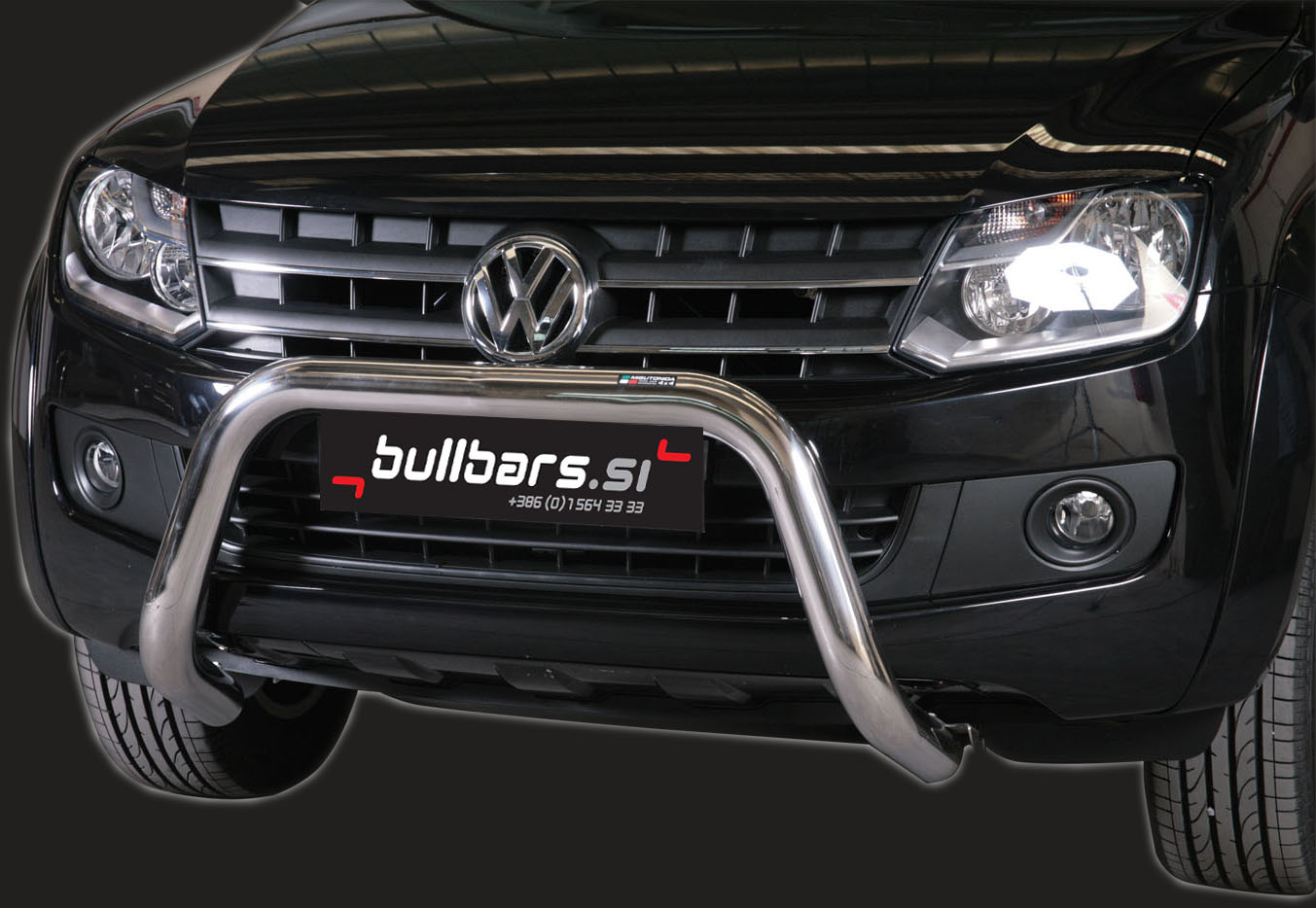 EU INOX bull bar fi76 - Volkswagen Amarok (2010-2016) - Kogovšek Trzin