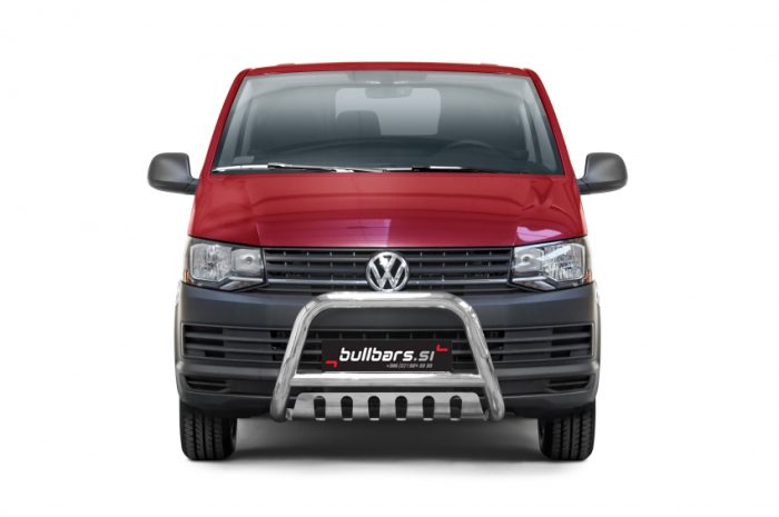 EU INOX bull bar fi70 z zaščitno ploščo - Volkswagen Multivan ...