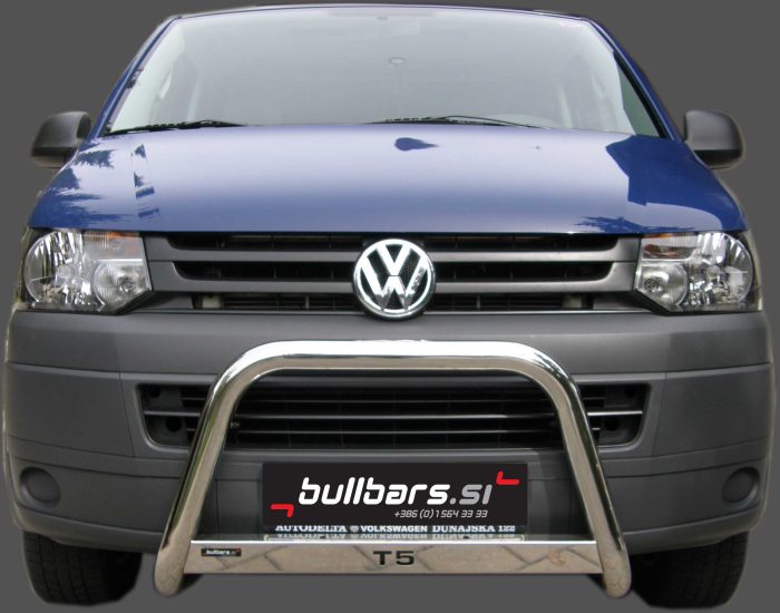EU INOX bull bar fi63 z napisom T5 - Volkswagen Multivan/Transporter T5 ...