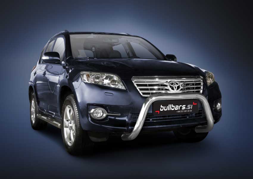EU INOX bull bar fi70 brez prečne cevi - Toyota Rav 4 (2010-2013 ...