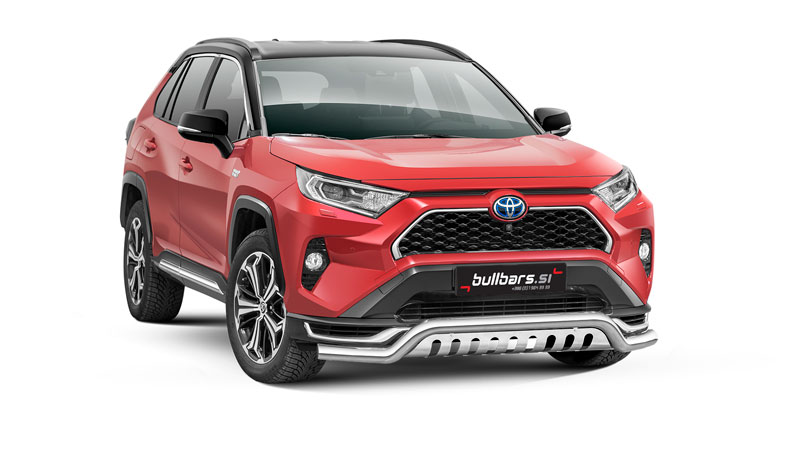 EU INOX bull bar spodaj fi70 s ploščo – Toyota Rav 4 Plug-In (2019 ...