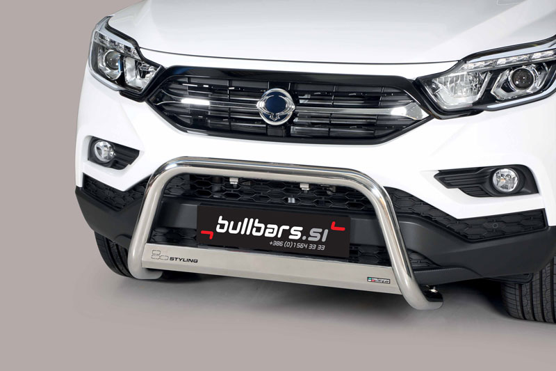 EU INOX bull bar fi63 – Ssangyong Musso Grand (2019-2021) - Kogovšek Trzin